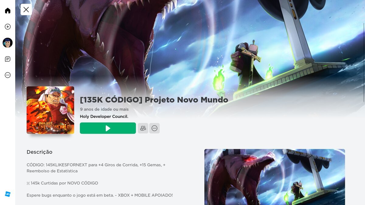 Códigos Project New World (2025)
